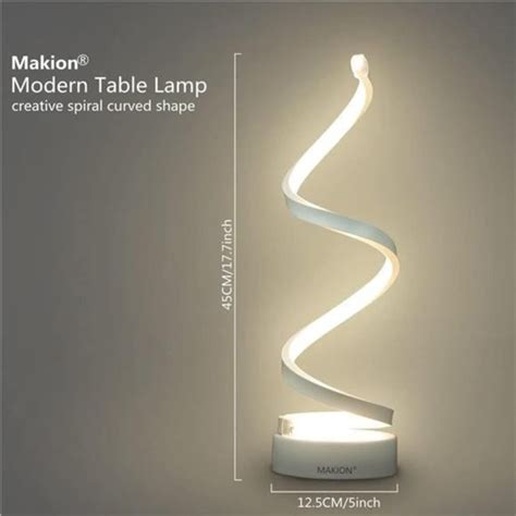Accents Spiral Led Table Lamp Curved Led Desk Lamp Contemporary Minimalist Lighting Poshmark