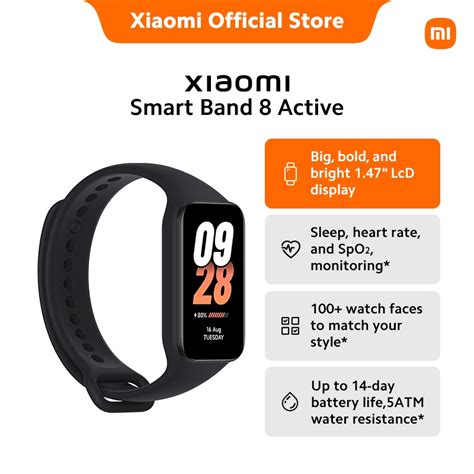 Xiaomi Smart Band 8 Active 1 47 LCD Display Up To 14 Day Battery Life