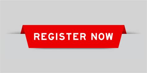 회색 배경에 단어 레지스터가있는 빨간색 삽입 레이블 권위에 대한 스톡 벡터 아트 및 기타 이미지 권위 금융 긴급 개념 Istock