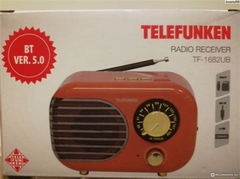 Радиоприемник Telefunken TF-1682UB оранжевый - «Забавный внешний вид ...