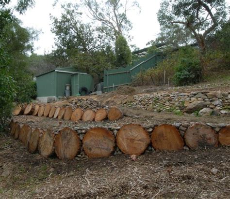 Log Retaining Wall Ideas Wall Design Ideas