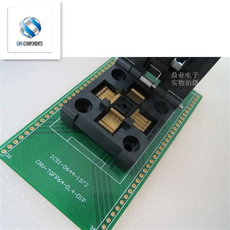 China Low Price Clamshell IC51 0644 1972 QFP64 LQFP64 Spacing 0 4mm IC