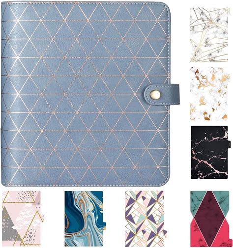 Amazon Com Nerdy Girl Planner A PU Vegan Leather Ring Planner Cover Binder Budget Book