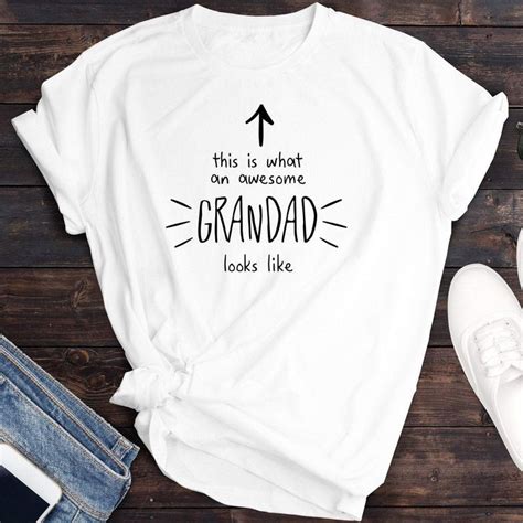 This Is What An Awesome Grandad Looks Like T Shirt Gift For Grandpa