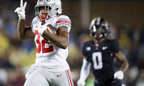 Watch Ohio State Rb Treveyon Powers Through On 14 Yard Td Reception