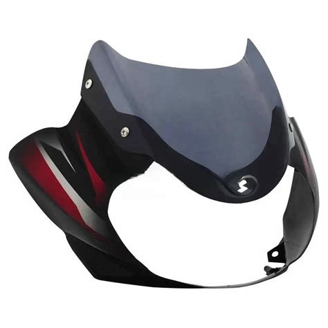 Head Light Visor Mask Bajaj Discover Ug Black Red Stk Indian Bikes Spares