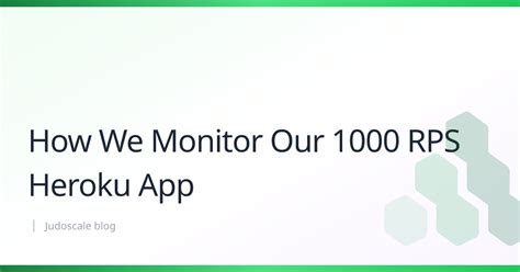 How We Monitor Our 1000 Rps Heroku App