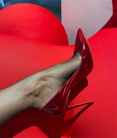 Red Silk High Heels Elegant Red Glossy Heels Red Satin High Heels