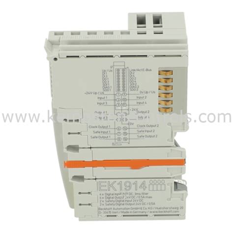 Beckhoff Ek1914 Beckhoff Ethercat Coupler With Standard Safety I Os