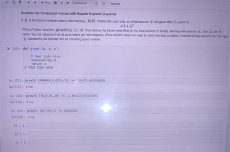 Solved Run Markdown Validate Question 3a Compound