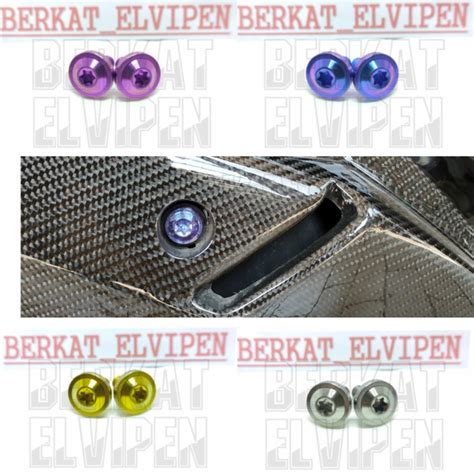 Jual Baut Titanium Cover Knalpot Beat Scoopy Spacy Genio Vario Pcx Adv Shopee Indonesia