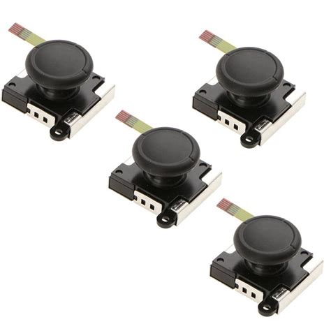 4 Pieces 3d Replacement Left And Right Joystick Analog Rocker Stick With
