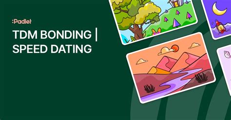 Tdm Bonding Speed Dating