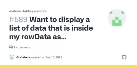 want to display a list of data that is inside my rowdata as detailpanel