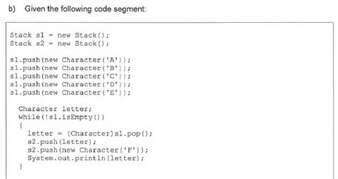 Solved Draw The Content Of S And S Write A Java Code Chegg Com