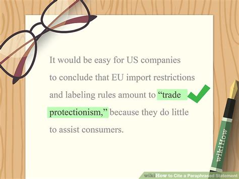 3 Ways To Cite A Paraphrased Statement WikiHow