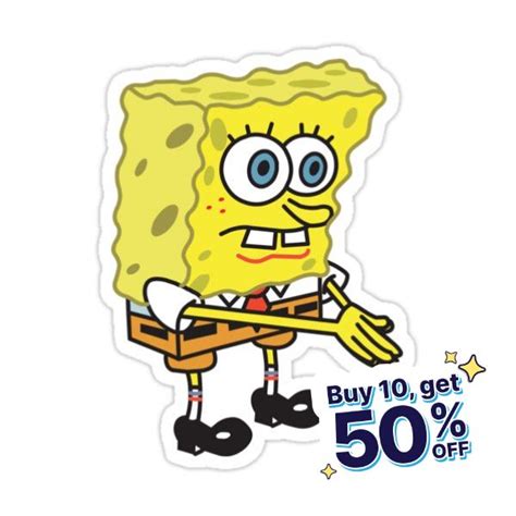 Spongebob Bruh Meme Sticker For Sale By Shopmorningco Spongebob