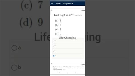 nptel cryptography and network security week 4 assignment solutions