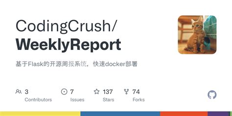 Github Codingcrush Weeklyreport Flask Docker