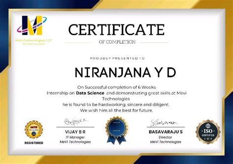 Niranjana Y D On Linkedin Datascience