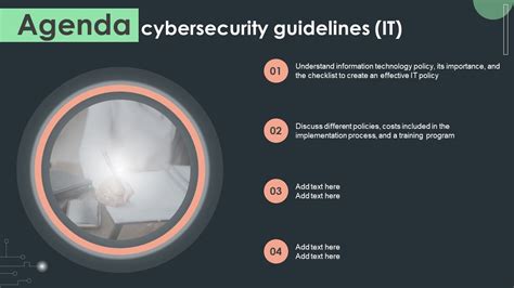 Agenda Cybersecurity Guidelines It Ppt Powerpoint Presentation Gallery Layout Pdf