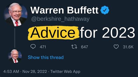 Warren Buffett How You Should Invest In 2023 Youtube