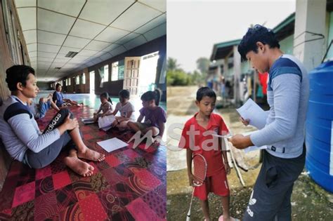 Guru Sanggup Jadi ‘posmen Redah Arus Hantar Kerja Sekolah Lihat