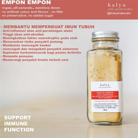 Jual ASLI Empon Empon Bubuk Herbal Rempah Jamu Jahe Kunyit Temulawak