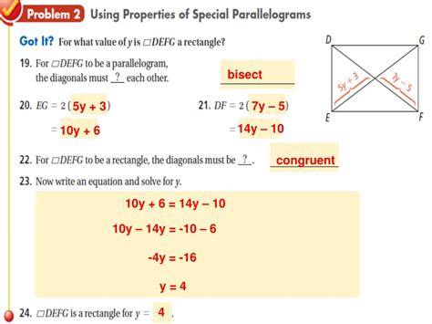 Ppt 6 5 Conditions For Rhombuses Rectangles And Squares Powerpoint Presentation Id 3061124