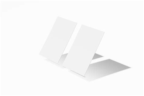 흰색 배경에 두 개의 모형 빈 비즈니스 또는 이름 카드 3d 렌더링 0명에 대한 스톡 사진 및 기타 이미지 0명 공란