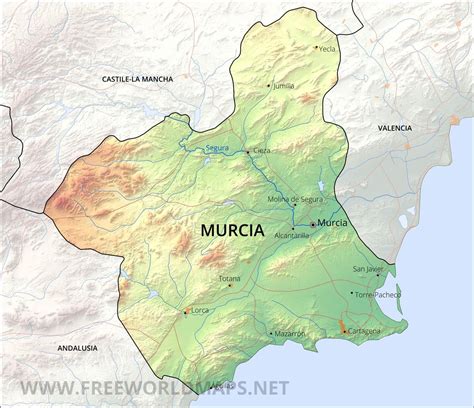 Murcia Spain Map