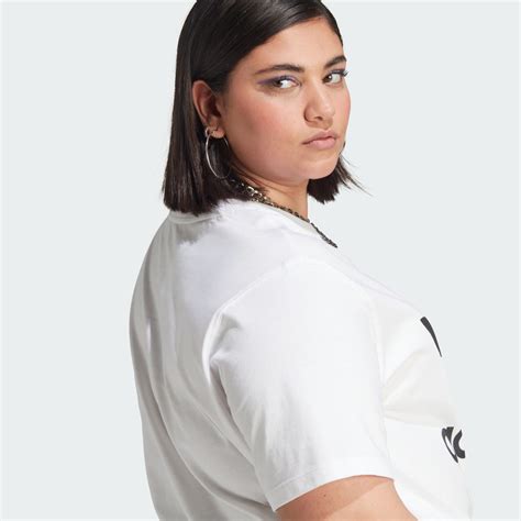 Adidas Adicolor Classics Trefoil Tee Plus Size White Adidas Uae