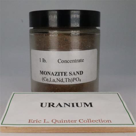 Monazite Ce Heavy Sand Concentrate North Carolina Usa Persson