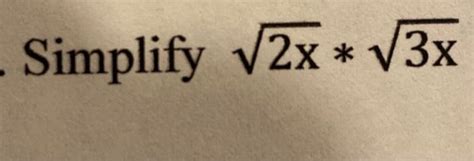 Solved Simplify 2x3x Chegg Com