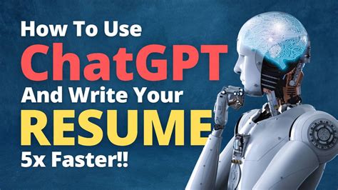 how to use chatgpt for resume
