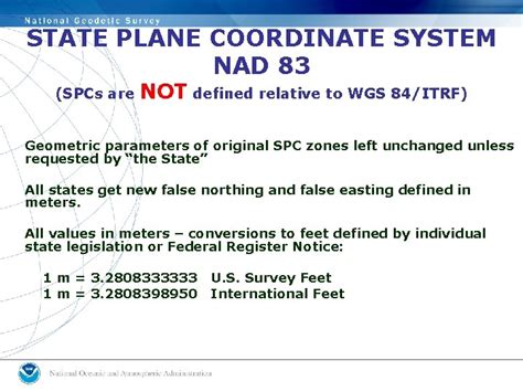 The State Plane Coordinate System December