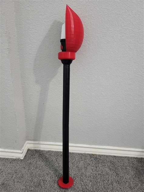 3D Printed Painted Hazbin Hotel Alastor Cosplay Microphone Etsy