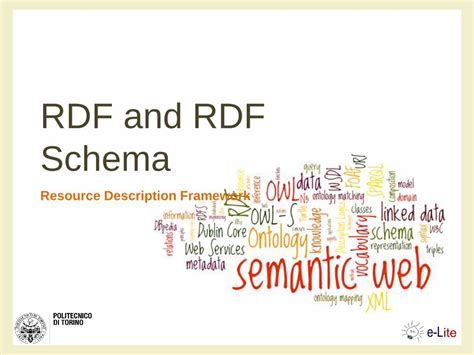 Pdf Rdf And Rdf Schema Polito · A Common Language For Describing