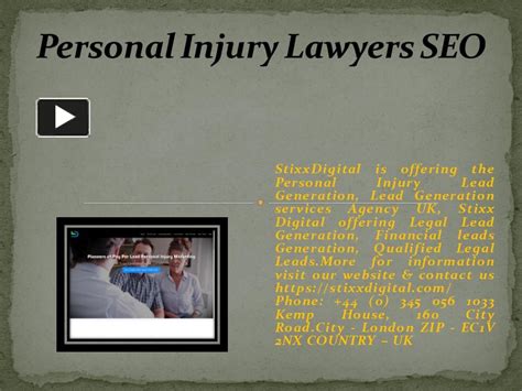 Ppt Personal Injury Lawyers Seo 3 Powerpoint Presentation Free To