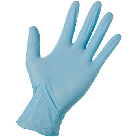 Large Blue Nitrile Gloves 25 Mil Package Of 100 Rlw Supply Co