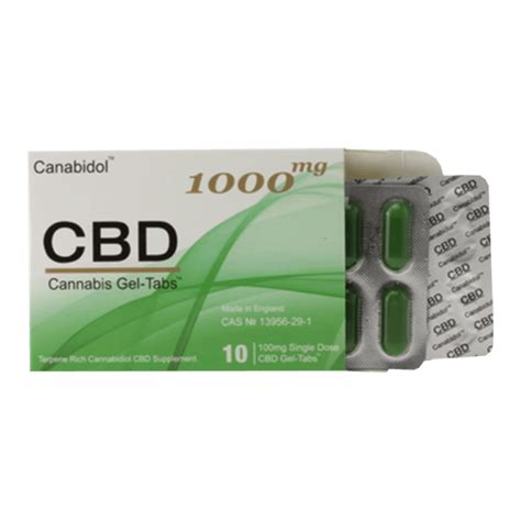 Cbd Gel Tabs 1000mg Canabidol™ Cbd Healthy Living