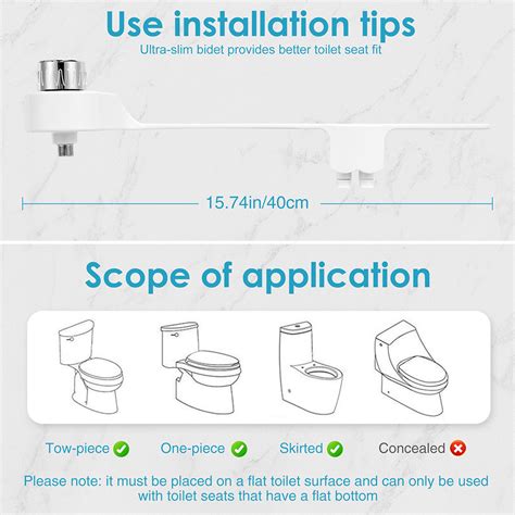 Toilet Bidet Non Electric Self Cleaning Dual Nozzle Bidet For Toilet
