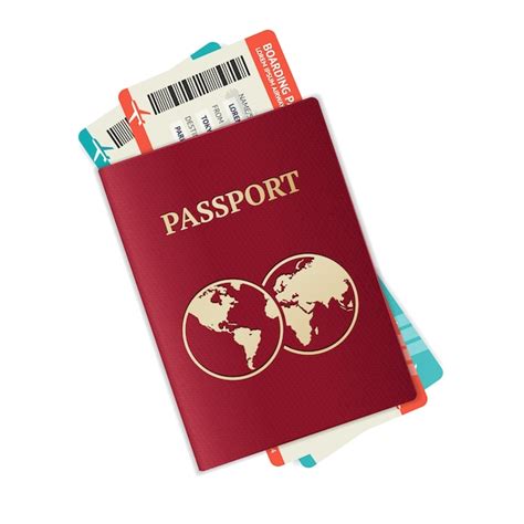 Passeport Avec Billets Concept Vacances Et Vocation Vecteur Premium