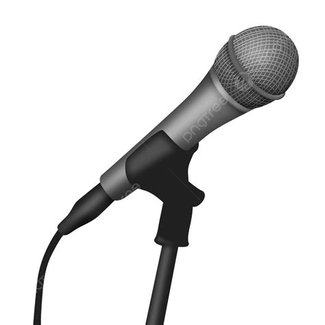 Hình ảnh Micro 3d Có Chân đế Và Cáp Png Mic Cái Mic Cờ Rô Tiếng Nói