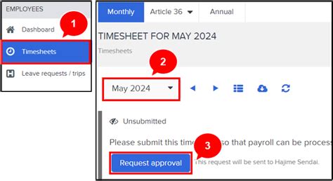 Submit Timesheet Workcloudヘルプセンター