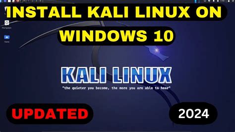 How To Install Kali Linux On Windows 10updated