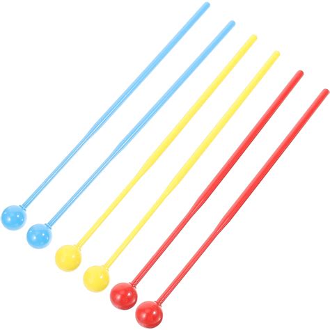 3 Pairs Percussion Instrument Mallets Marimba Sticks Marimba Hammers