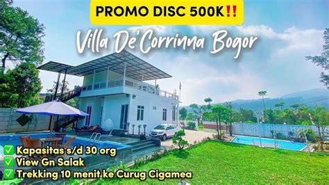 VILLA BESAR UNTUK 30 ORANG DEKAT CURUG CIGAMEA VILLA DECORRINNA