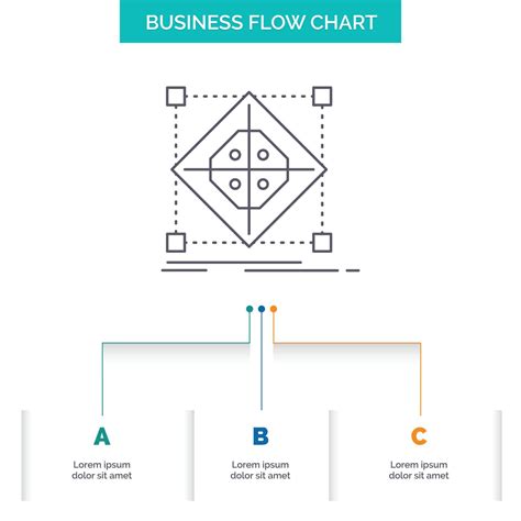 Architecture Cluster Grid Model Preparation Business Flow Chart Design With Steps Line