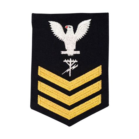 Womens E4 E6 Ce1 Rating Badge In Standard Gold On Blue Serge Wool
